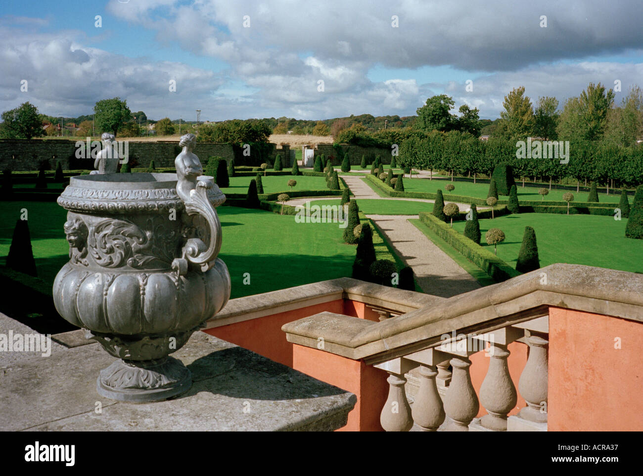 The restored formal gardens of the 17th century Royal Hospital at ...