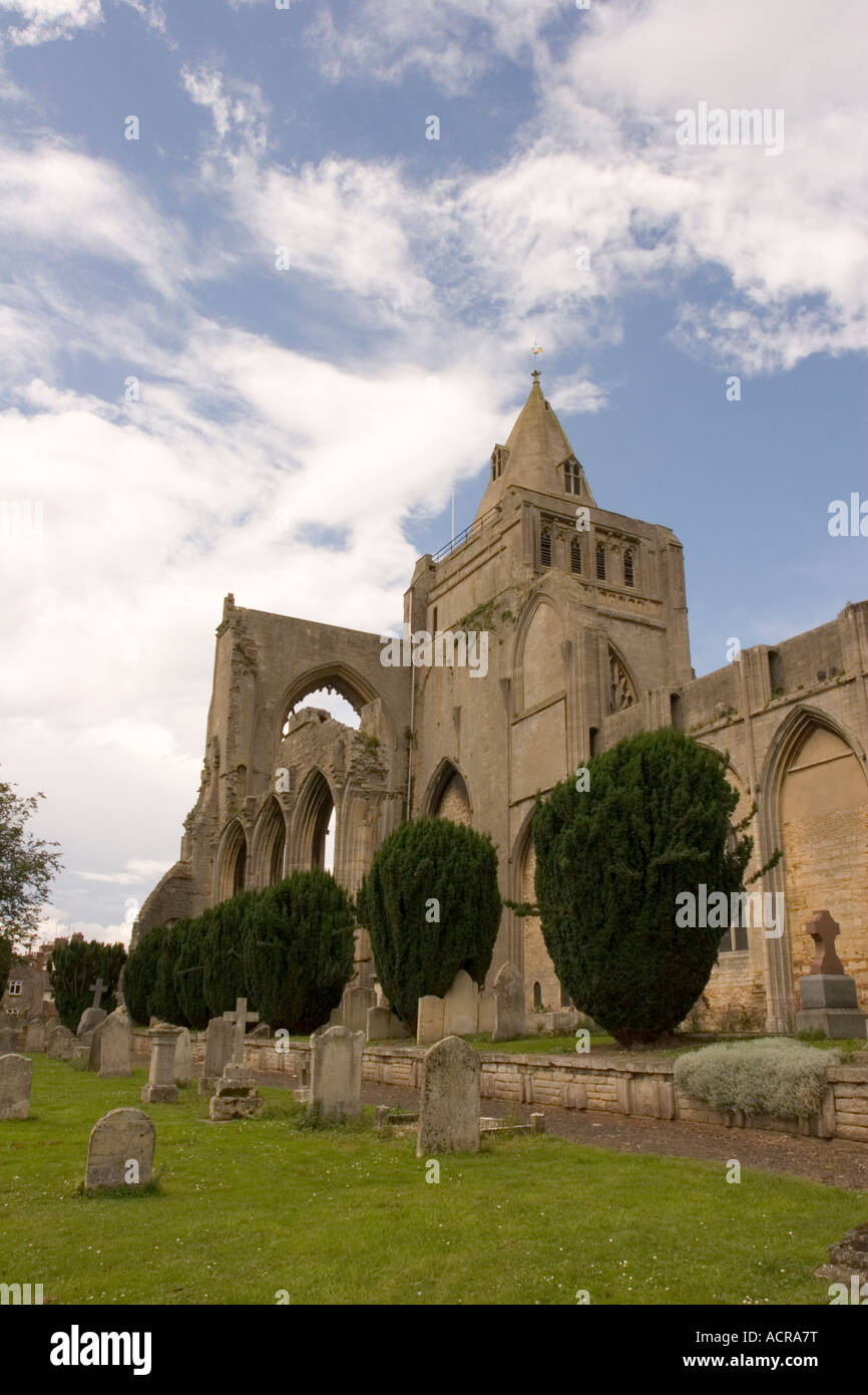 Crowland Abbey ruins, Lincolnshire, England Stock Photo - Alamy