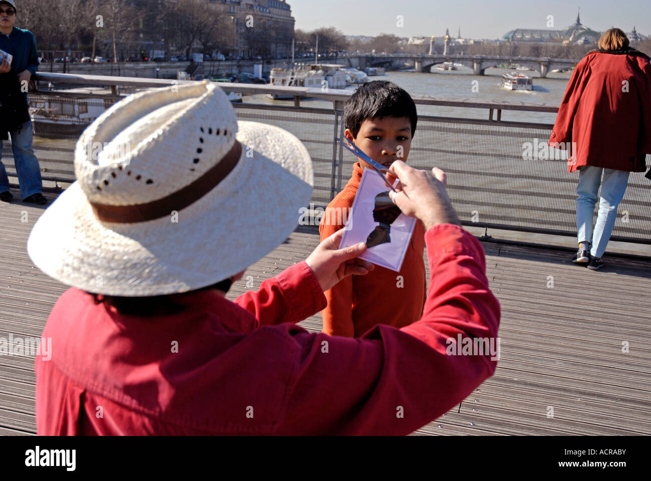 Seine river in Paris France Alex Artist on the Leopold-Sedar-Senghor ...