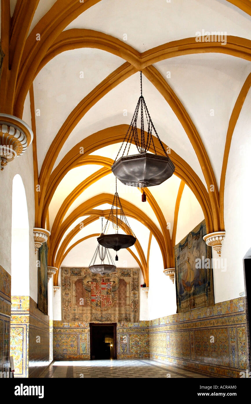 Inside the Alcazar of Sevilla, Spain Stock Photo - Alamy