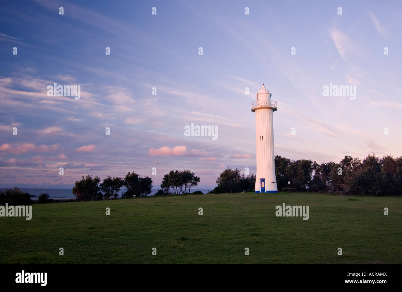the lighthouse at yamba nsw at sunset Stock Photo - Alamy
