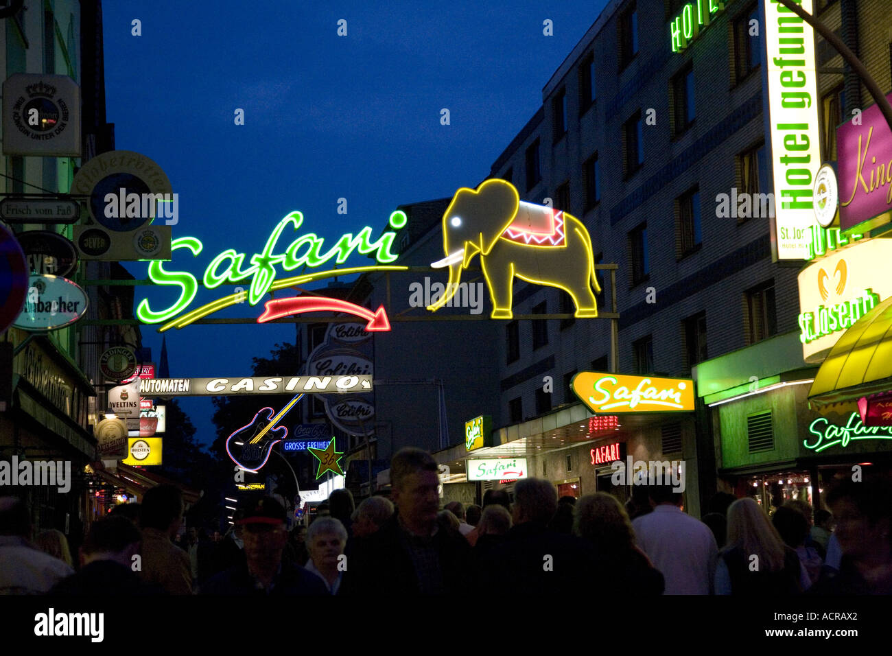 Safari Club, Grosse Freiheit, St Pauli, Reeperbahn, Hamburg, Germany ...