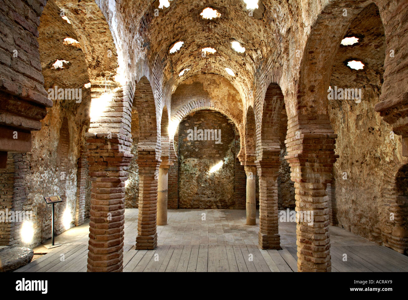 Arab bath in Ronda, Andalusia, Spain Stock Photo - Alamy