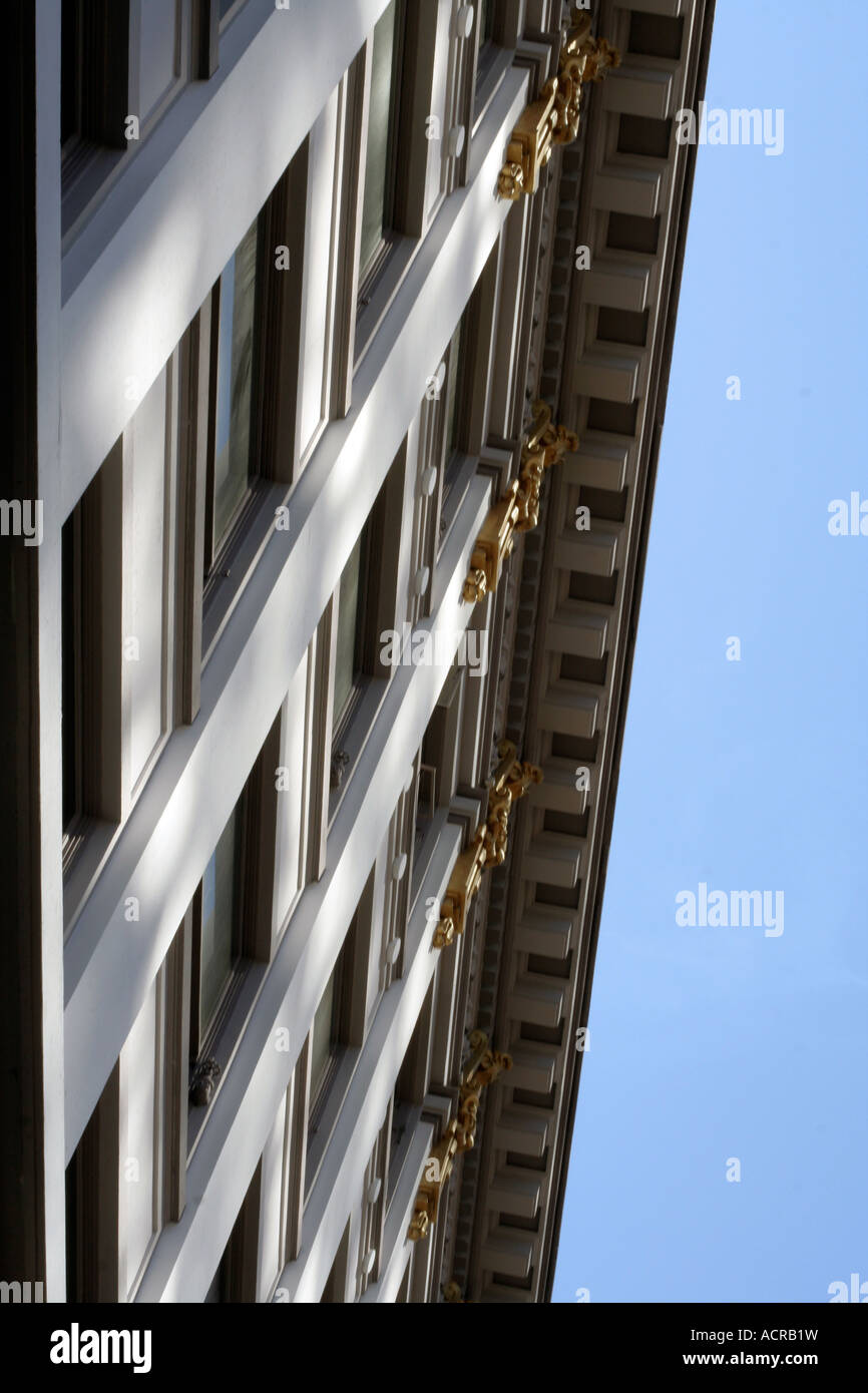 gold and white exterior molding Stock Photo - Alamy