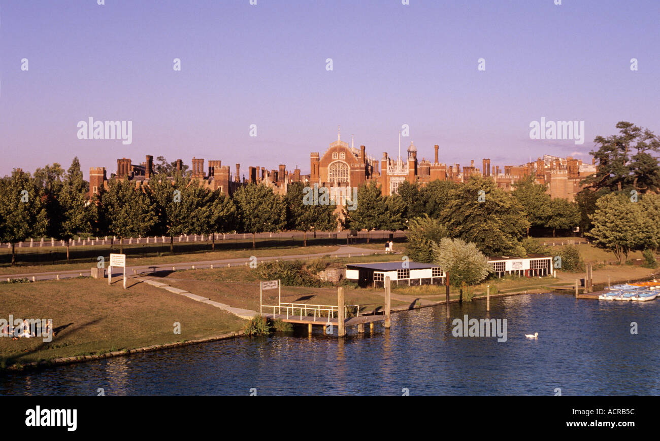 Hampton Court Palace and River Thames near London UK Stock Photo - Alamy