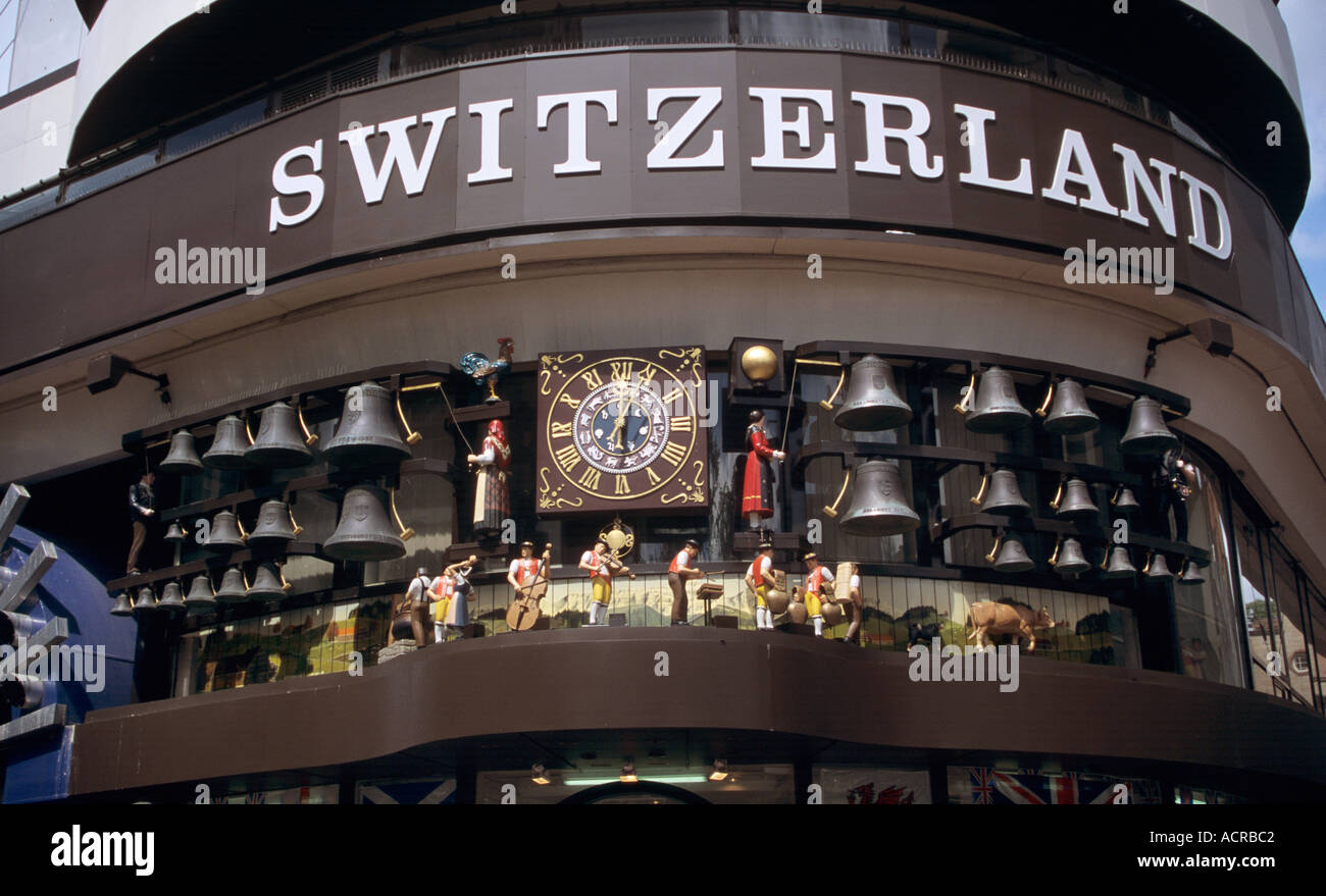 Swiss clock leicester square hi-res stock photography and images - Alamy