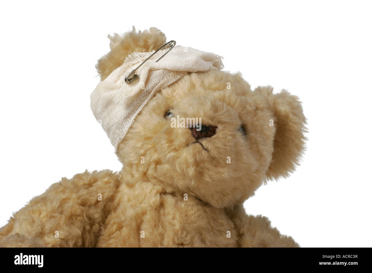 Injured teddy bear Stock Photo - Alamy