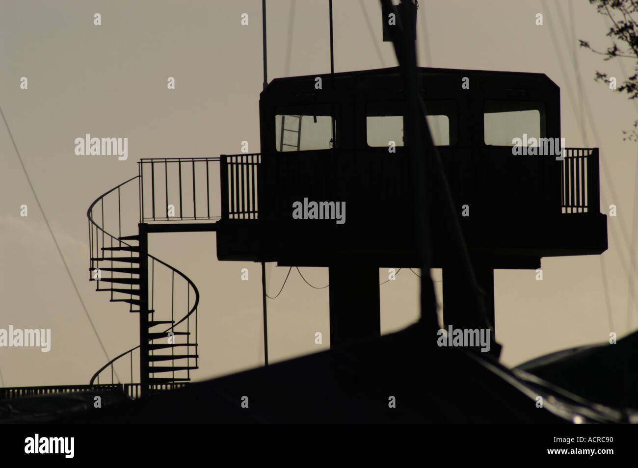 watchtower at reservoir Stock Photo - Alamy