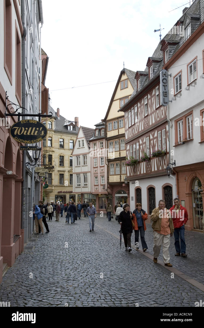 Altstadt (Old Town), Mainz, Germany Stock Photo - Alamy