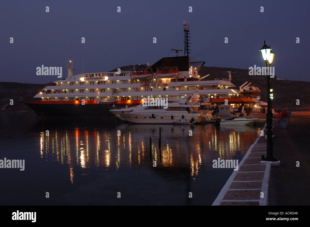 Cruise ship easyCruiseOne in Serifos, Greece Stock Photo - Alamy