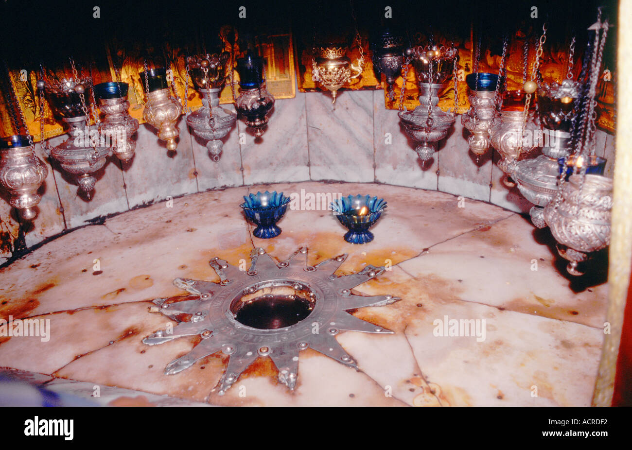 SITE OF THE BIRTH OF JESUS JERUSALEM ISRAEL Stock Photo - Alamy