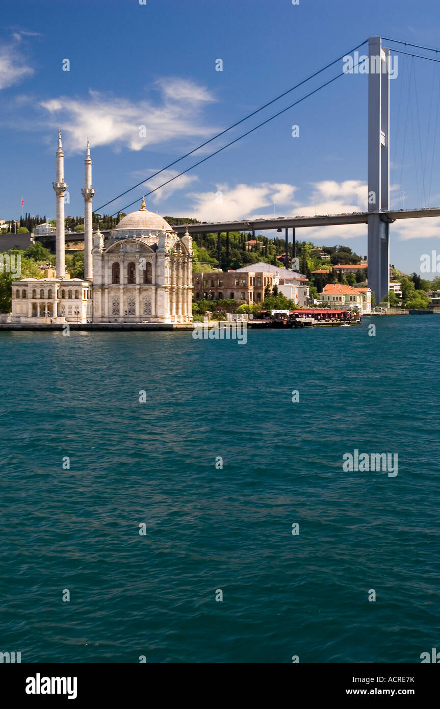 Ortaköy Mosque at Ortaköy on the Bosphorus, Istanbul in Turkey Stock ...