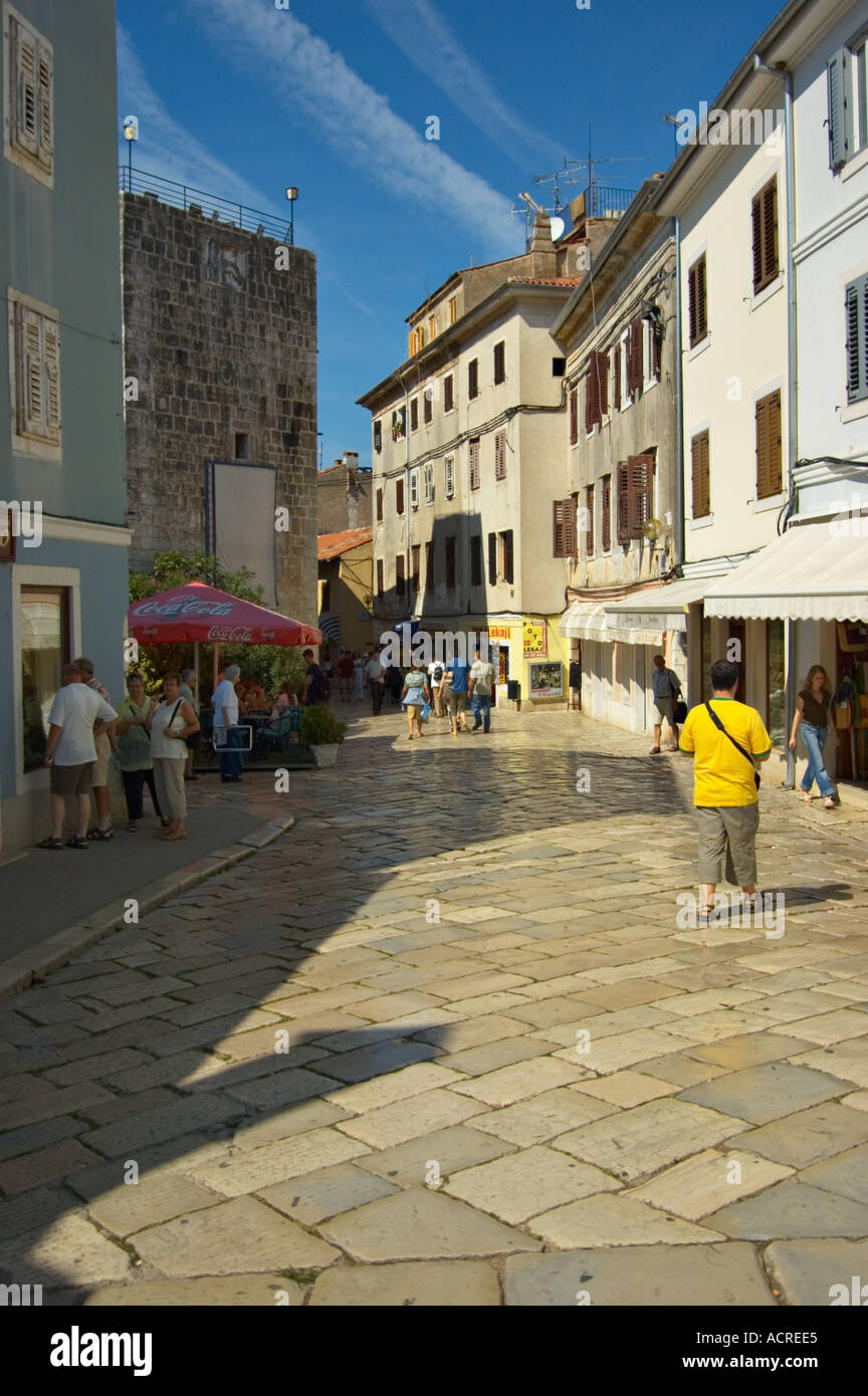 Porec Croatia street scene Stock Photo - Alamy