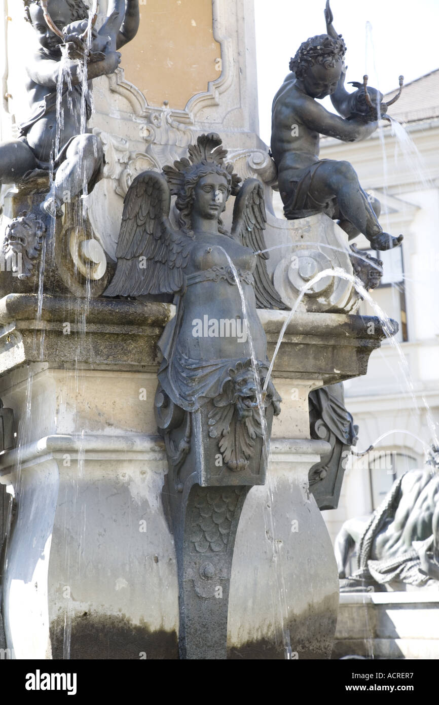 Fountain on rathausplatz hi-res stock photography and images - Alamy