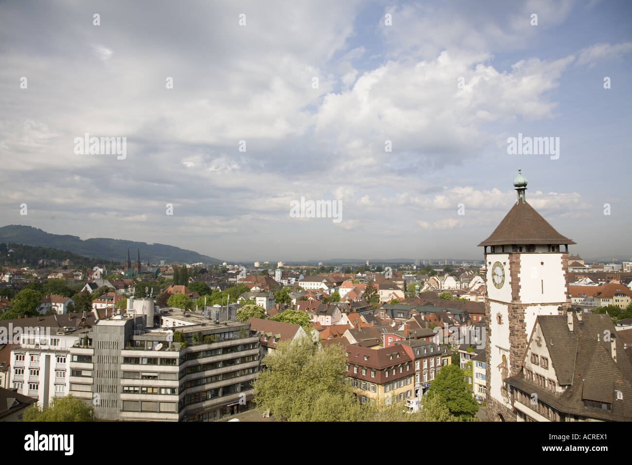 Panorama, Schwaben Tor, Swabian Gate, Freiburg, Germany Stock Photo - Alamy