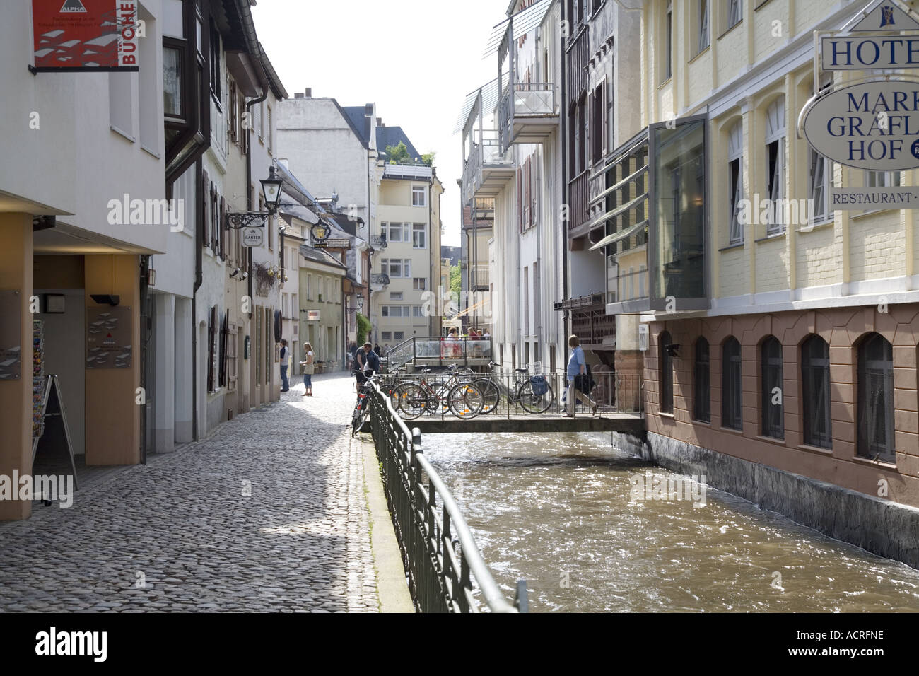 Fischerau, the former fishing quarter, Freiburg, Germany Stock Photo ...