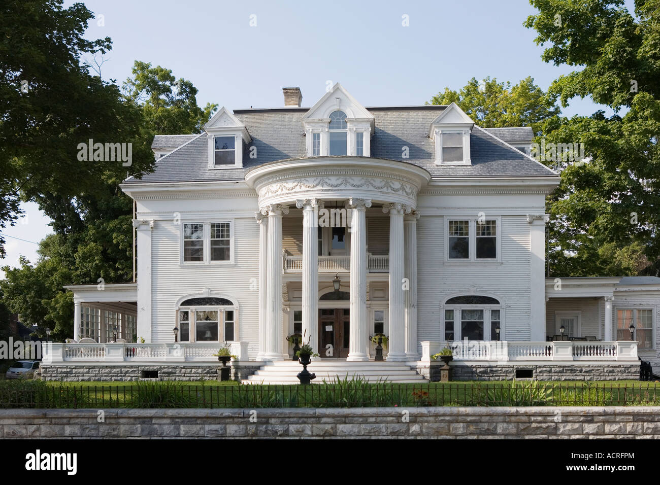 Rice Mansion Cambridge New York Washington County Stock Photo - Alamy