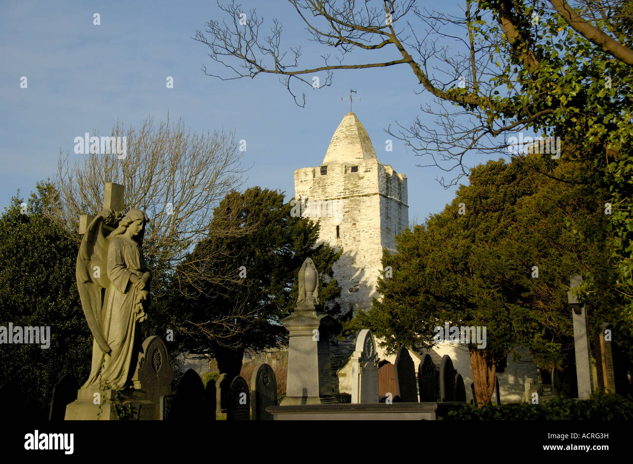 Llanfechell Church Anglesey North Wales Stock Photo - Alamy