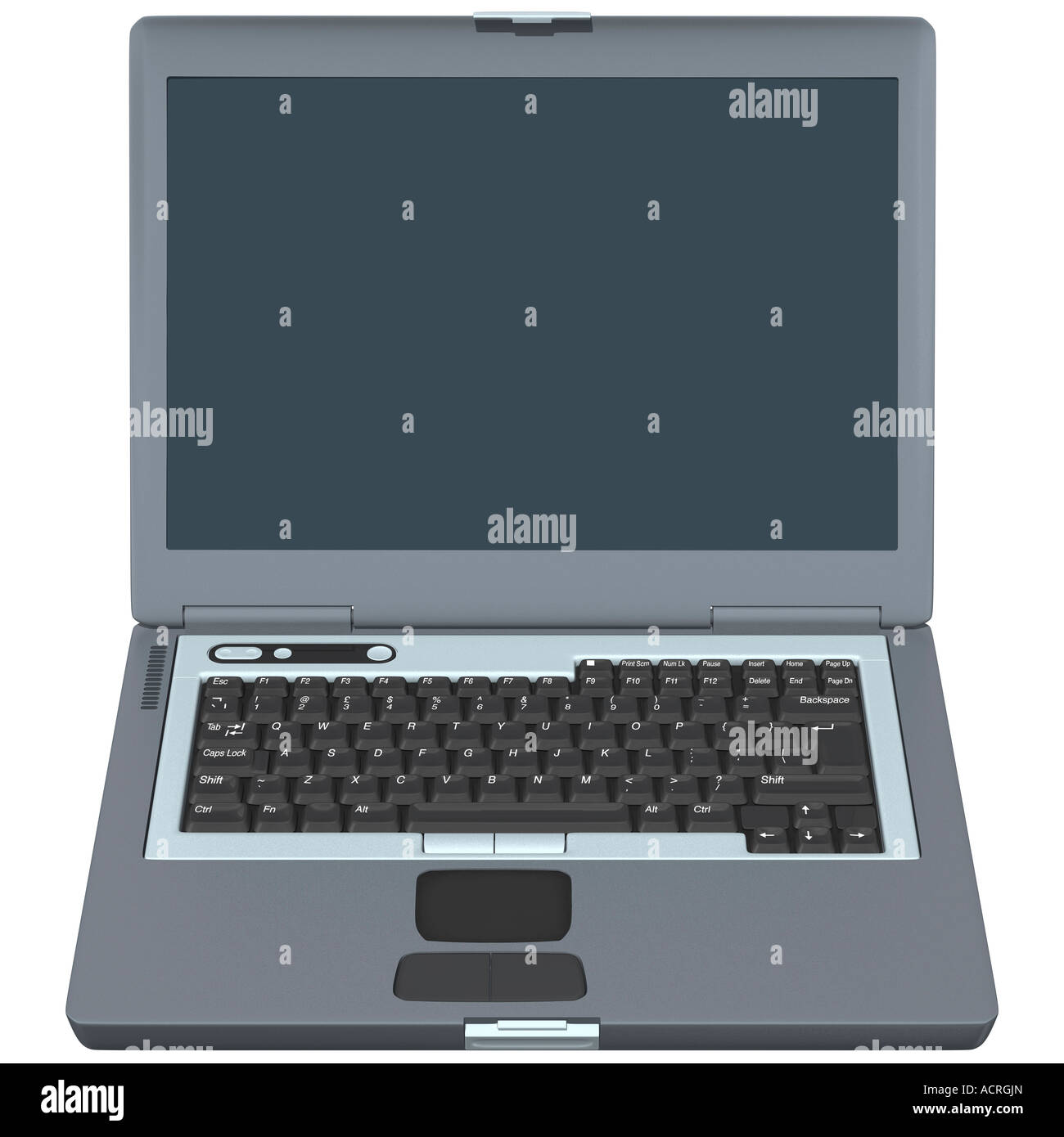 Laptop Front View Stock Photo - Alamy