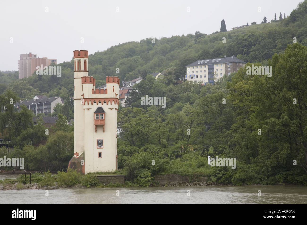 Mäuseturm (Mice Tower), Bingen, Romantic Rhine, Rhine, Germany Stock ...