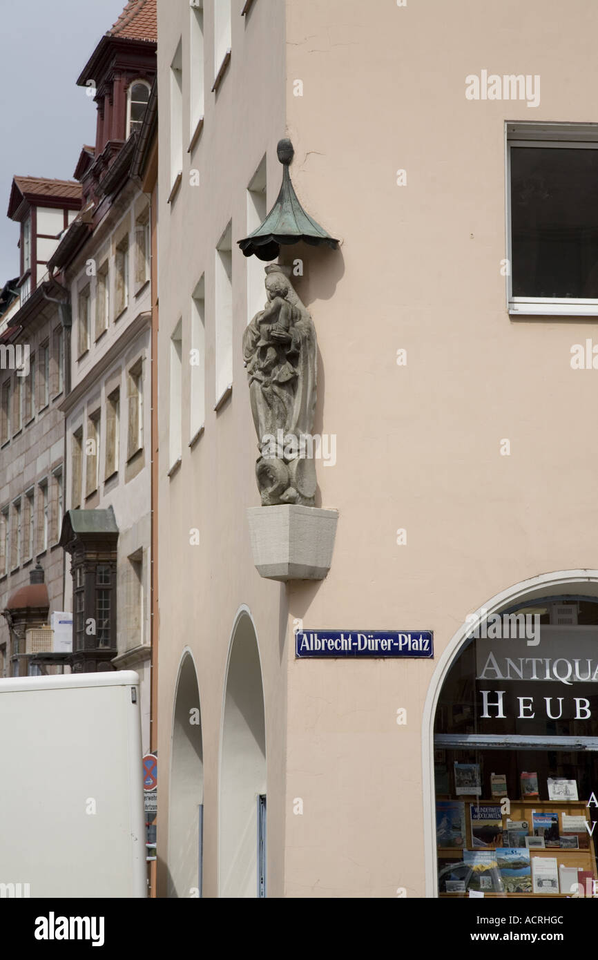 Albrecht Dürer Platz, Nuremberg, Germany Stock Photo - Alamy