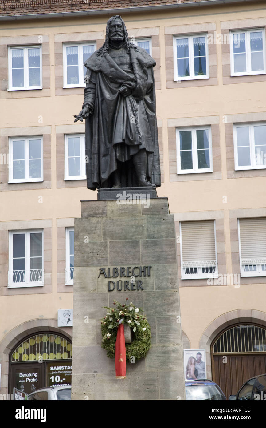 Albrecht Dürer Monument, Albrecht Dürer Platz, Nuremberg, Germany Stock ...