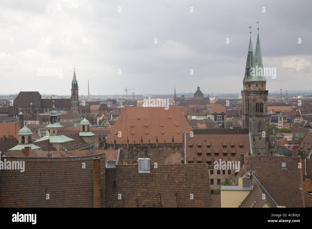 Nuremberg Panorama, Nuremberg, Germany Stock Photo - Alamy