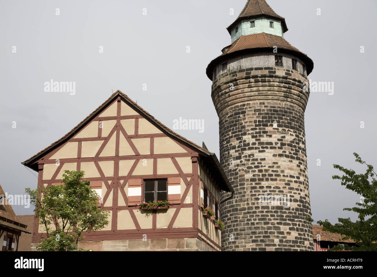 Sinwellturm, Sinwell Tower, Kaiserburg, Imperial Castle, Nuremberg ...