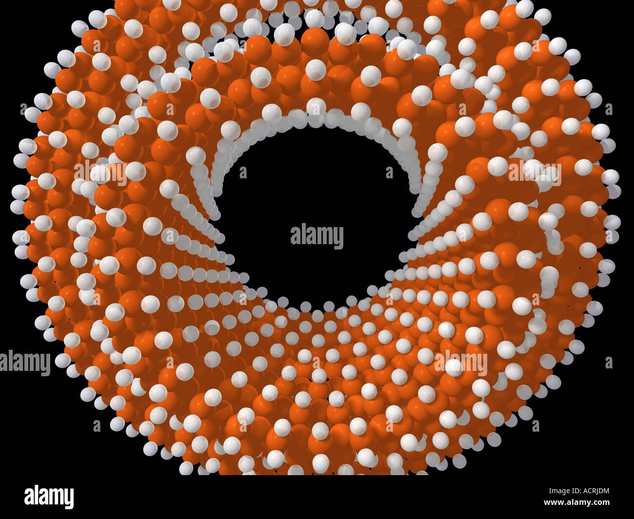 3D computer generated model of a hydrocarbon based nanotechnology ...