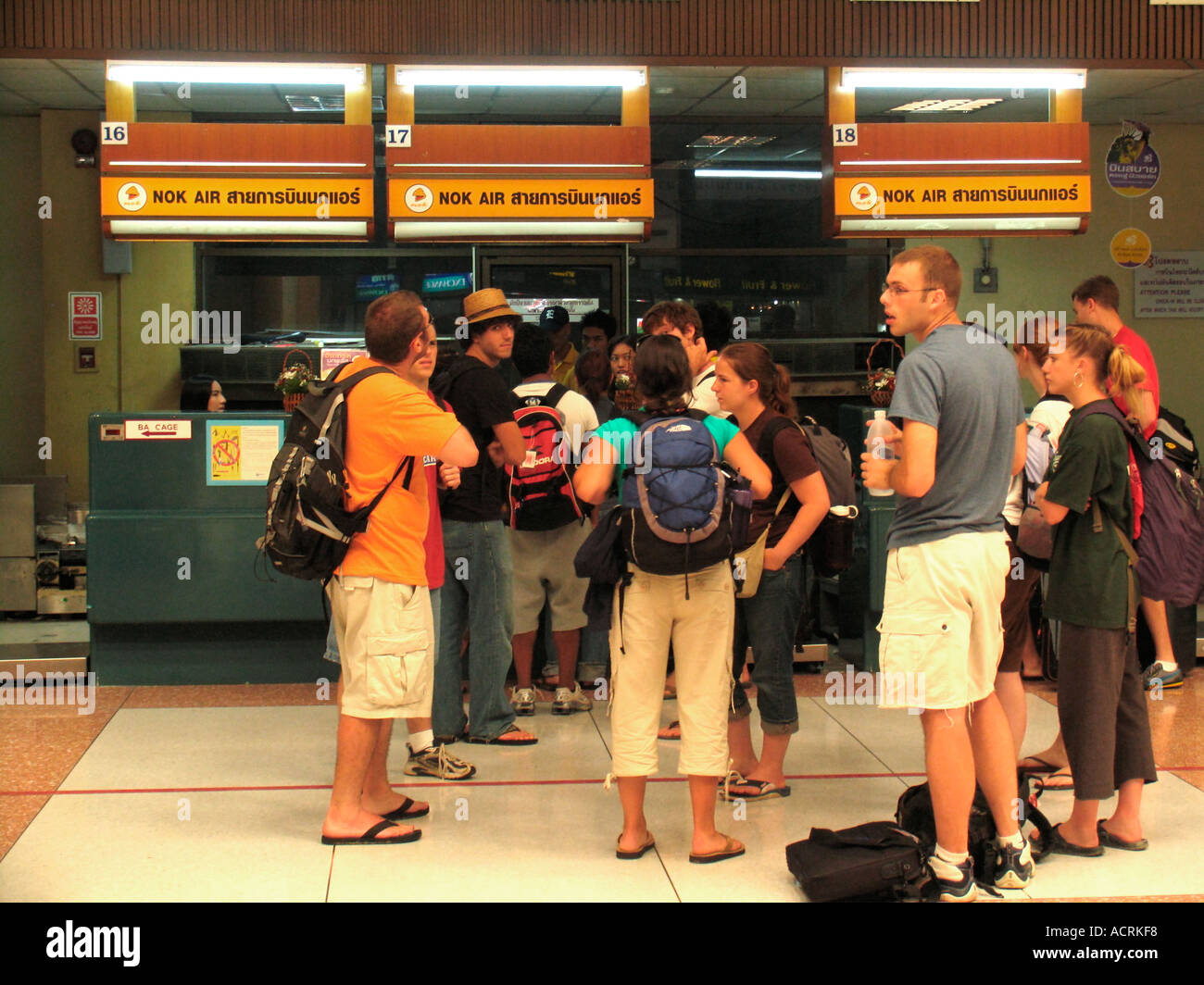 Passengers queue check in nok hi-res stock photography and images - Alamy
