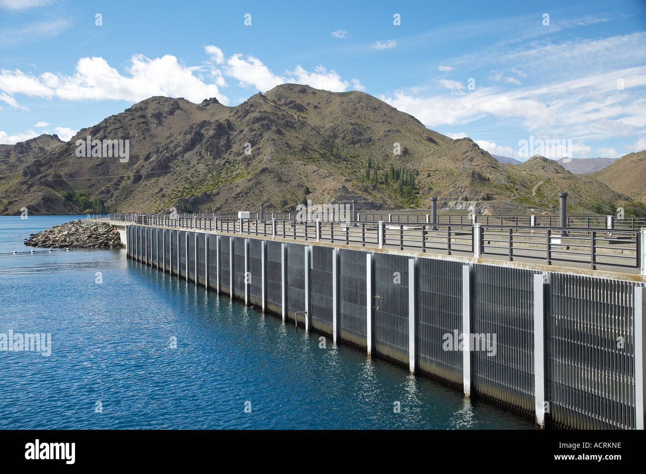 Benmore Dam Waitaki Valley North Otago South Island New Zealand Stock ...