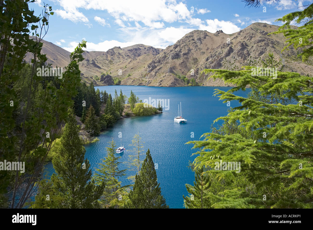 Lake Benmore Waitaki Valley North Otago South Island New Zealand Stock ...