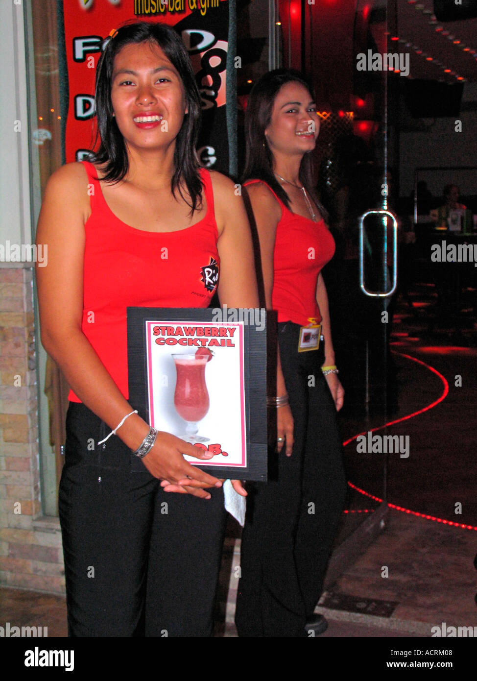 Hostesses at cocktail bar Patong Beach Phuket island Thailand Stock ...