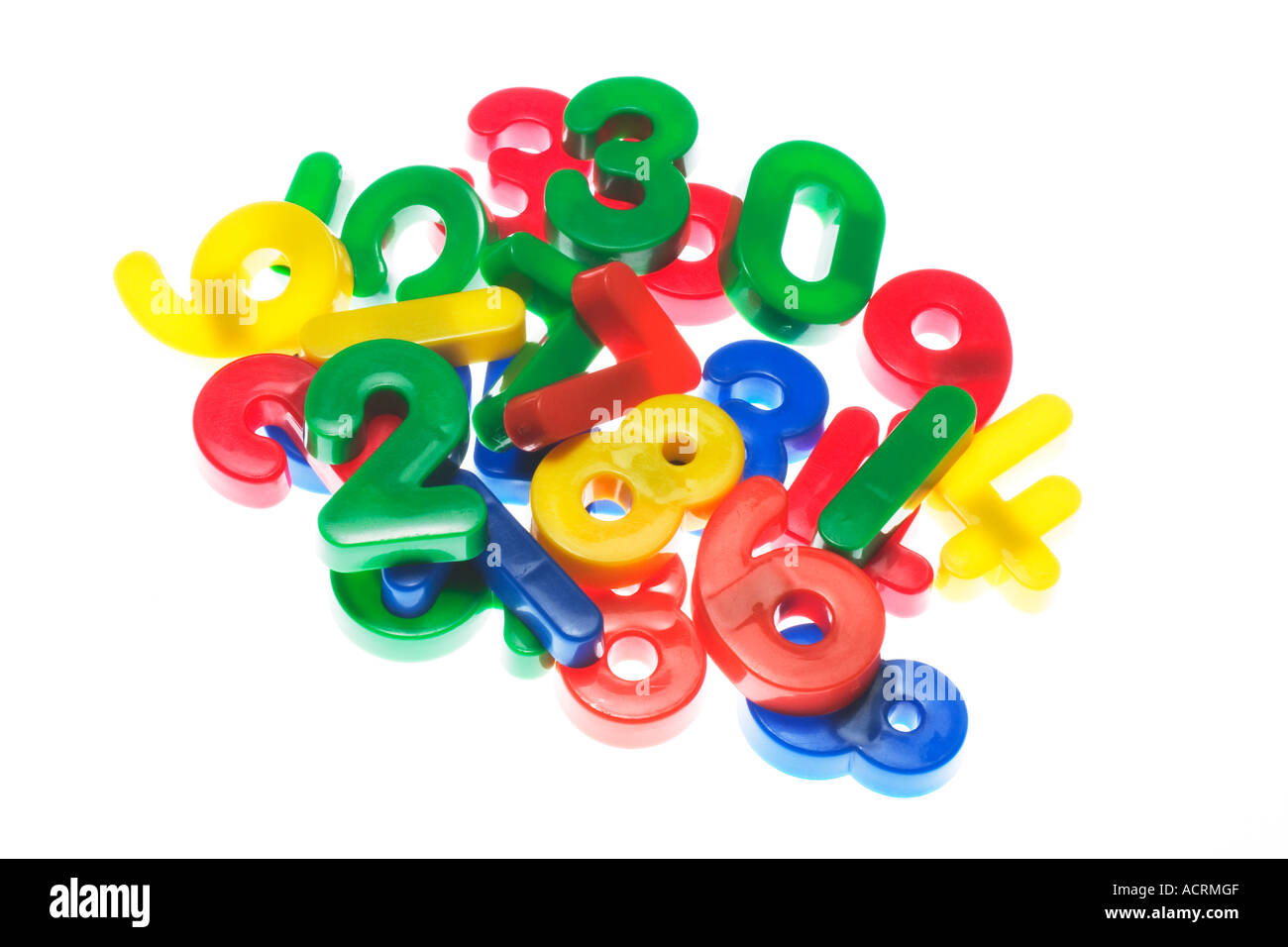 Pile of Plastic Numbers Stock Photo - Alamy