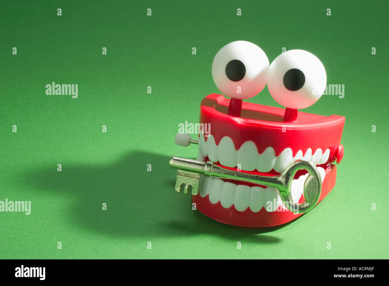 Chattering Teeth Toy with Key Stock Photo - Alamy