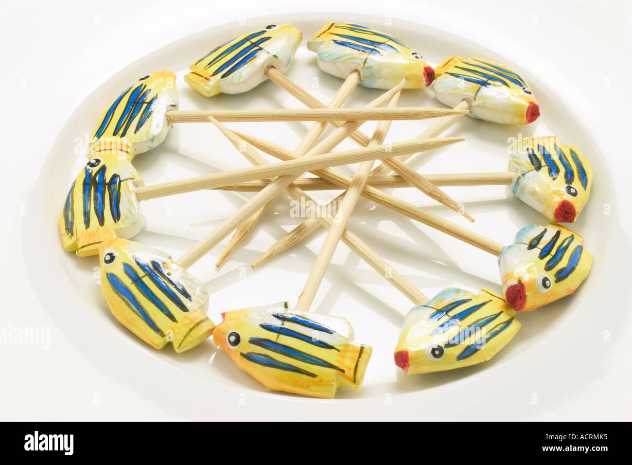 Wooden Sandwich Picks Stock Photo - Alamy