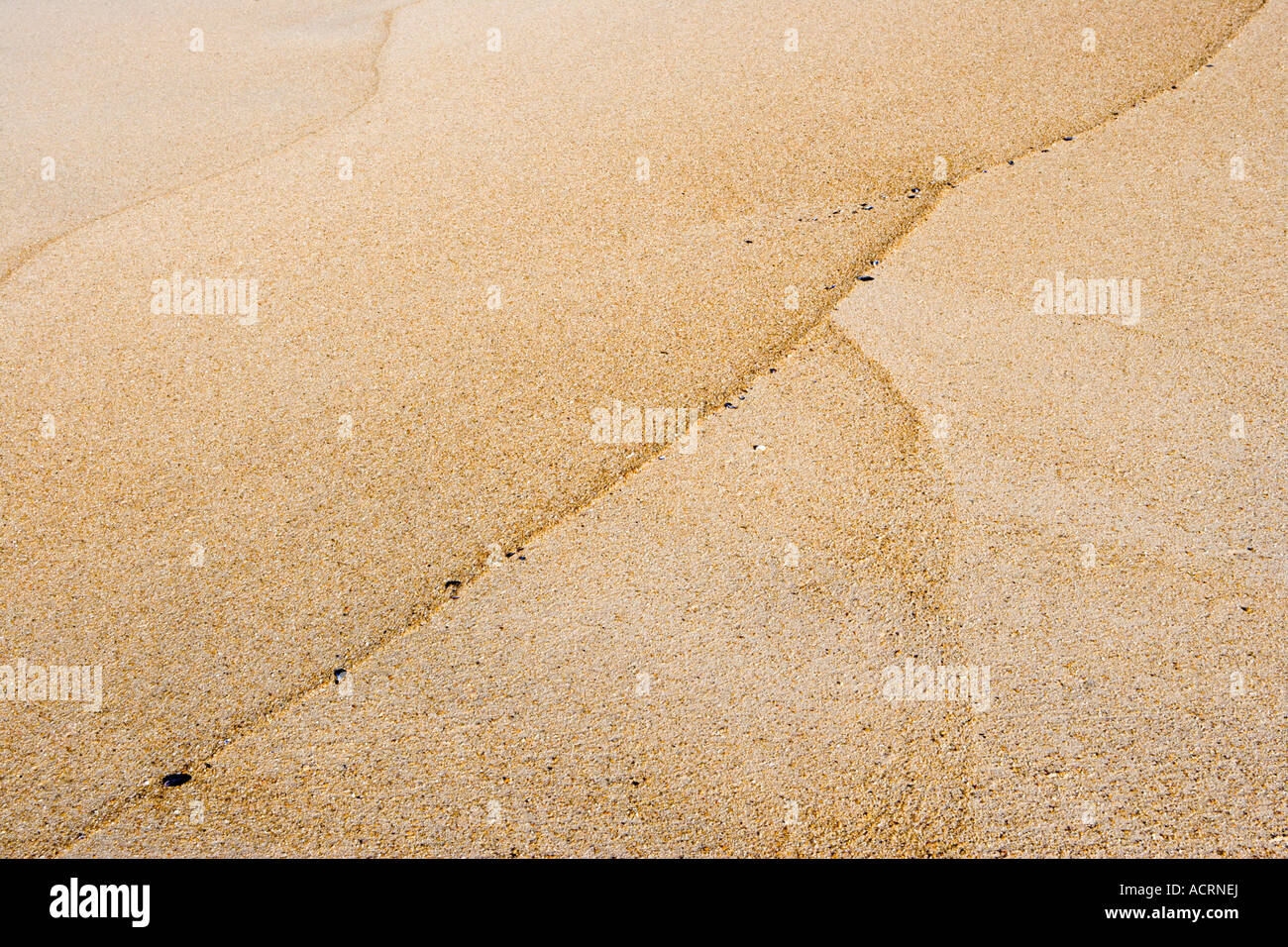 Close-up of a sand patch on a beach near Nazare, Portugal Stock Photo ...