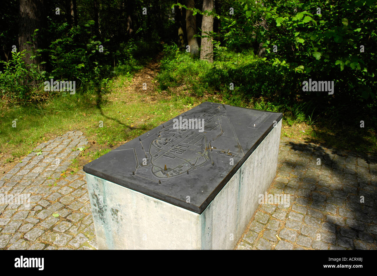 camp layout model bergen belsen lower saxony germany german deutsch ...