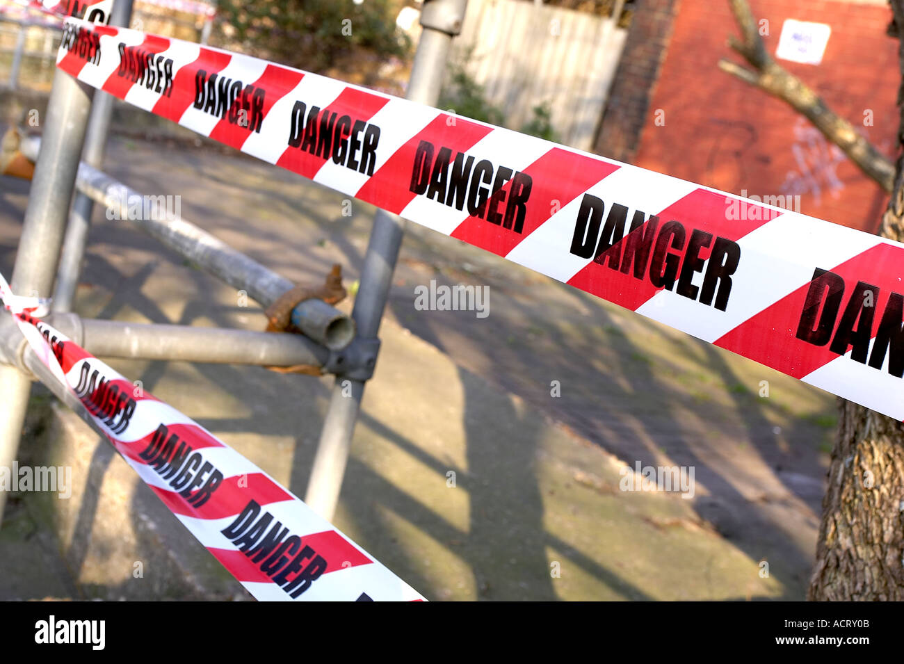 Danger tape hi-res stock photography and images - Alamy