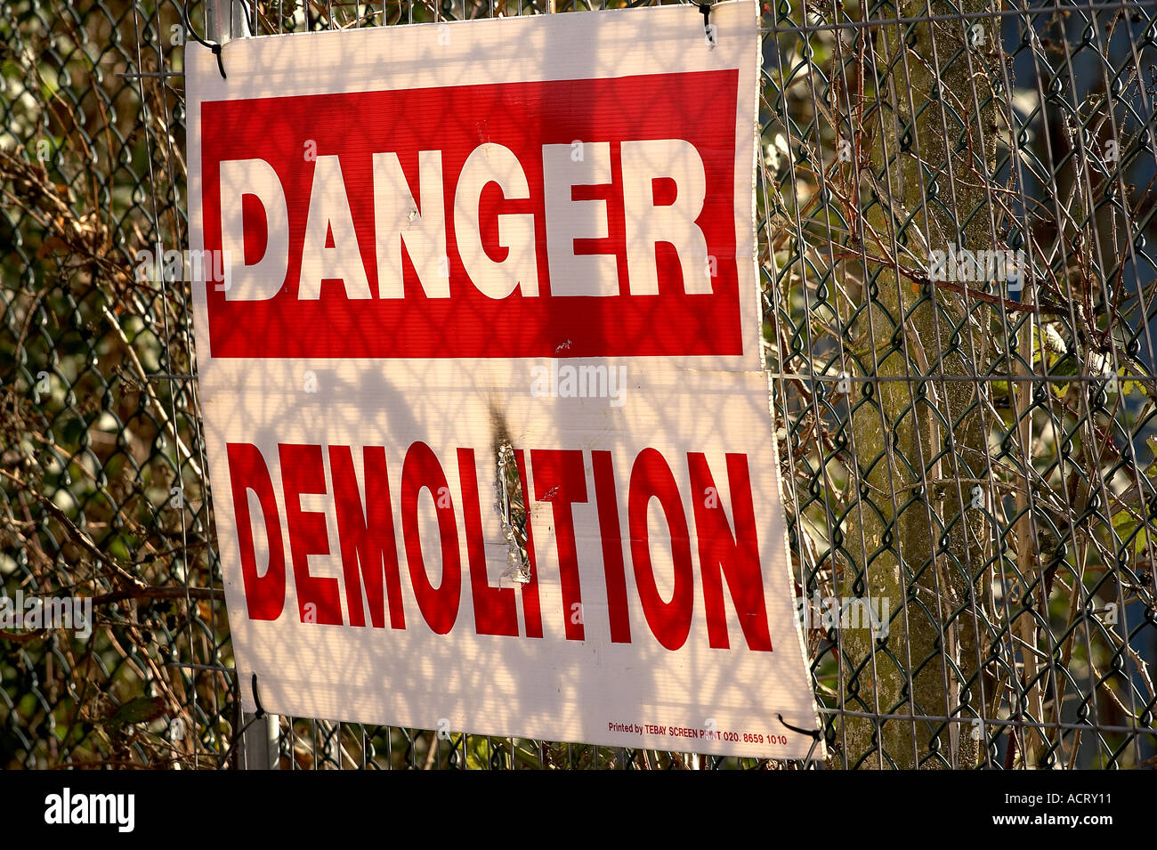 Danger demolition hi-res stock photography and images - Alamy