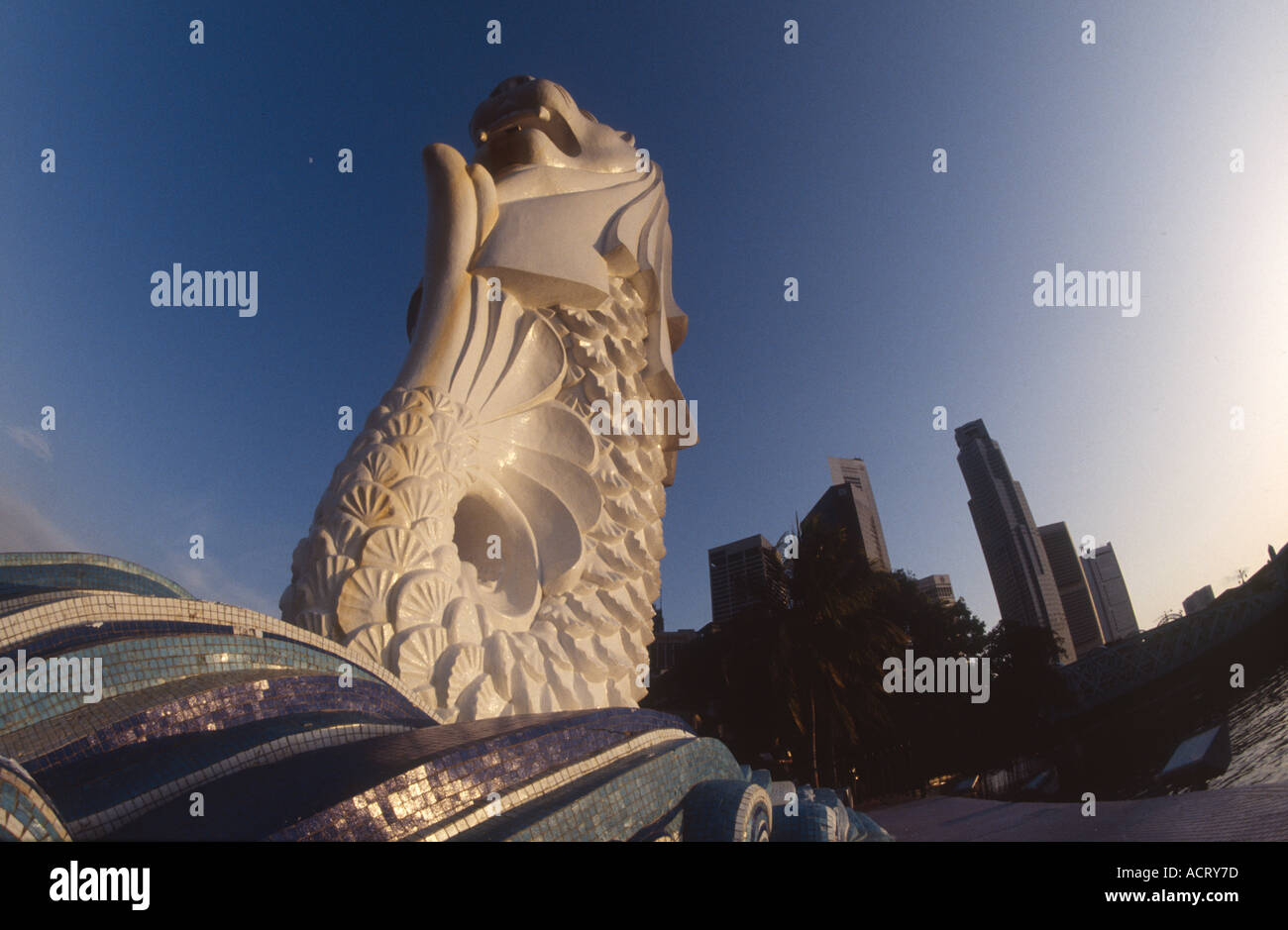 The Merlion, landmark of Singapore Stock Photo - Alamy