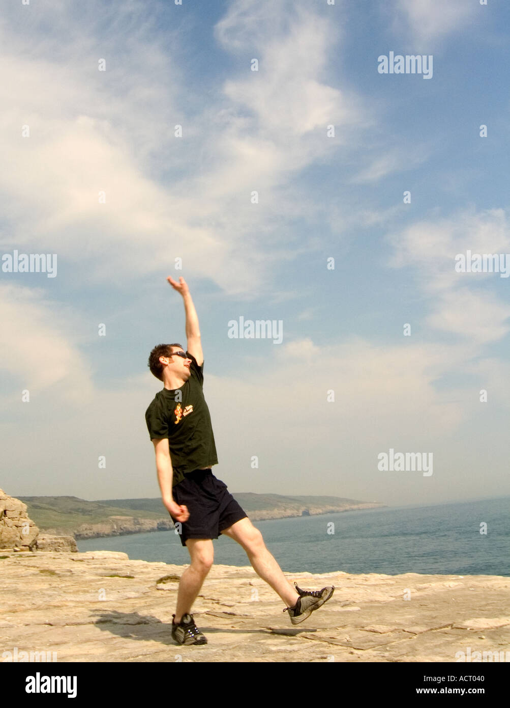 Man throwing stones hi-res stock photography and images - Alamy