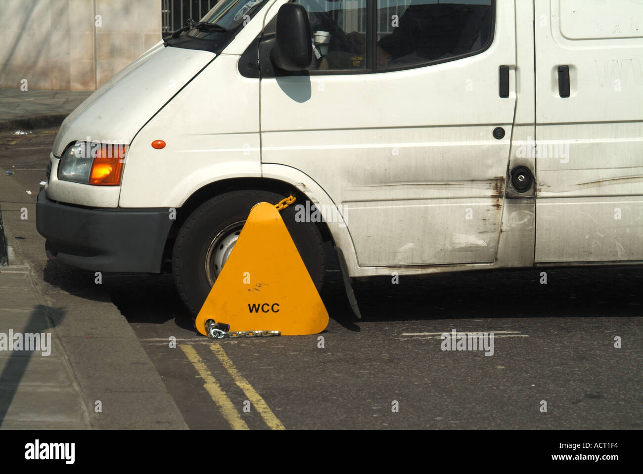 West End van wheel clamped for overstaying time limit in parking bay by ...