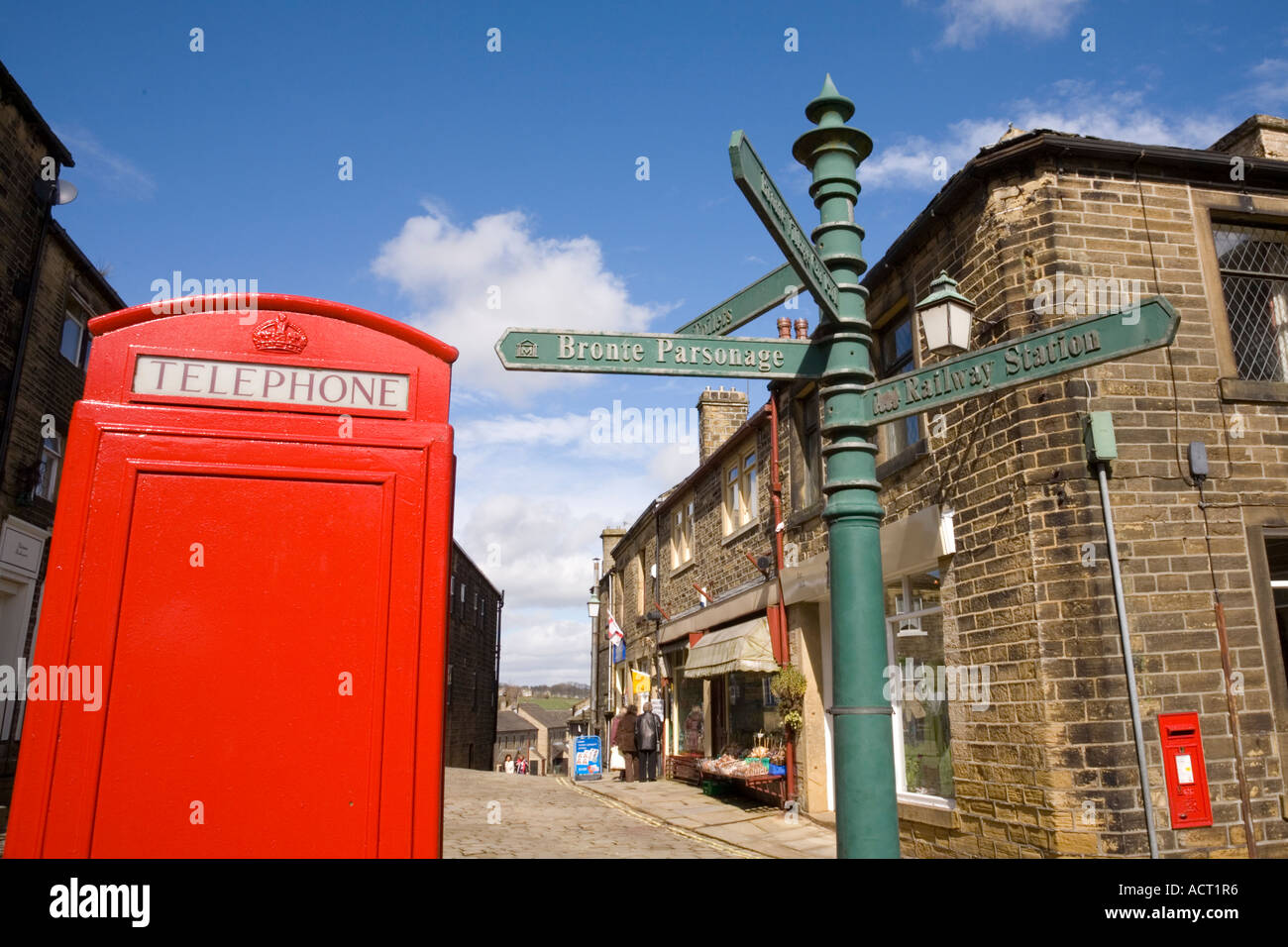 Stock photo the North Yorkshire village of Haworth where the Bronte ...