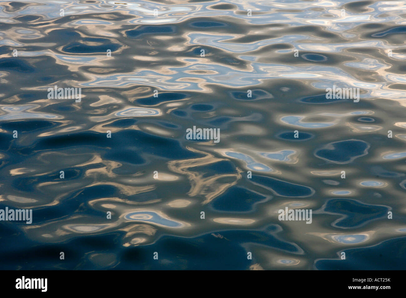 Reflections in the sea Stock Photo - Alamy