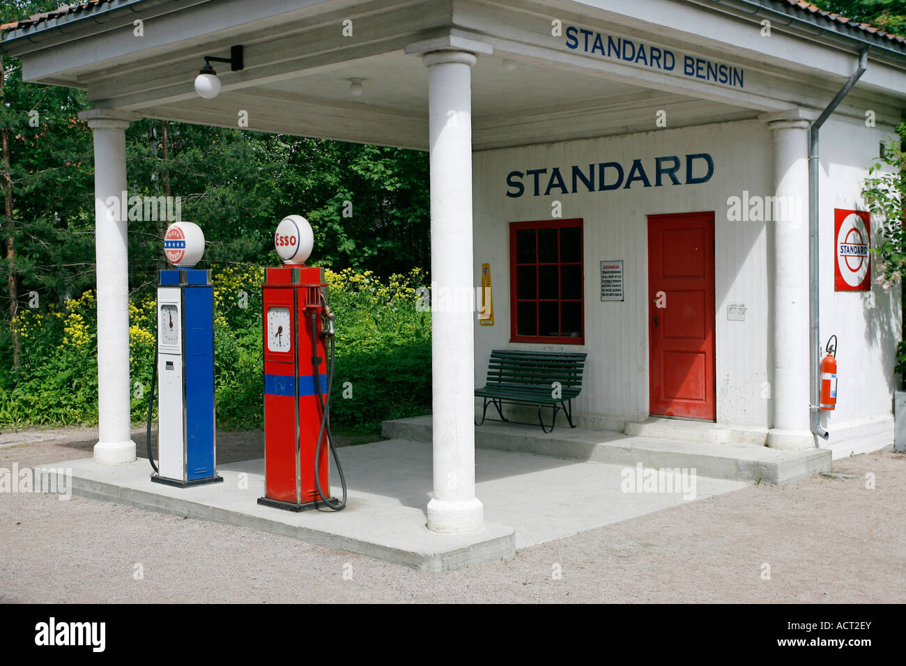 1920s petrol station Norsk Folkemuseum Oslo Norway Europe Stock Photo ...