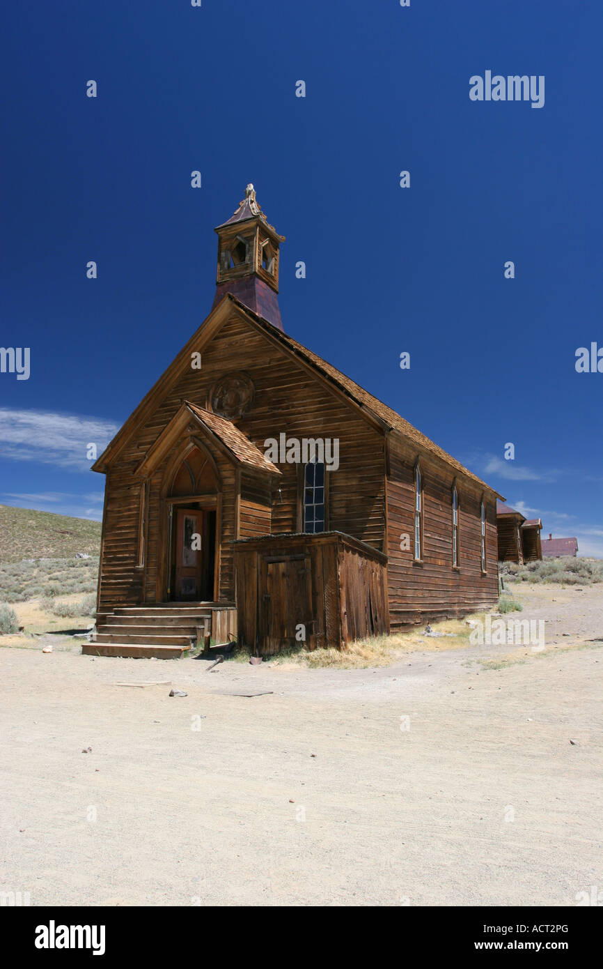 Church in Bodie Ghost Town California Stock Photo - Alamy