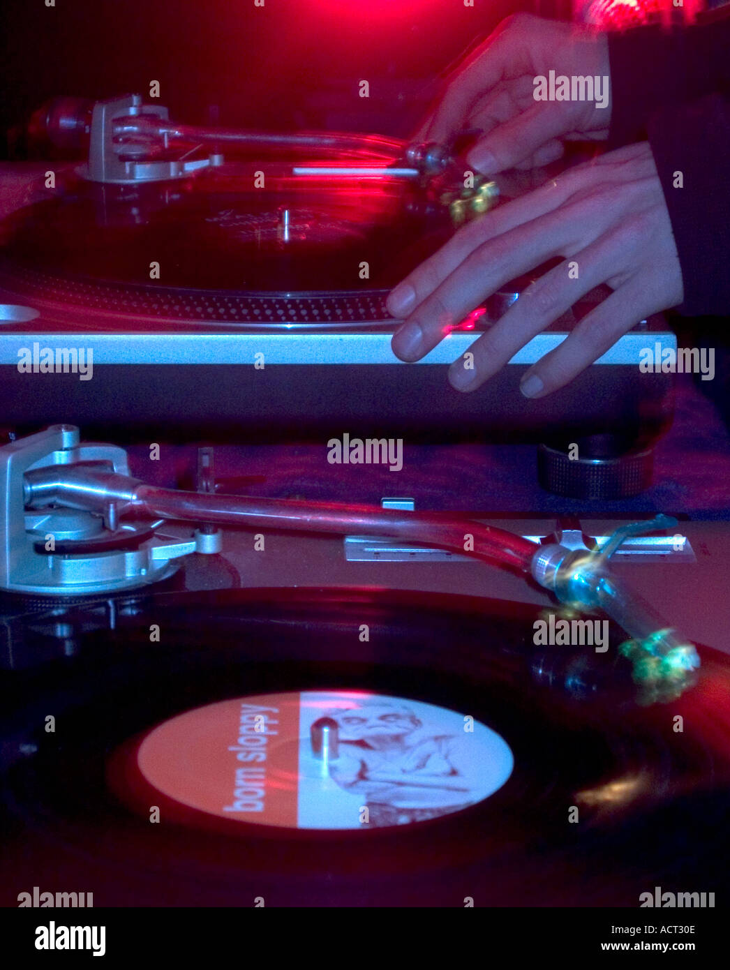 Two turntables under hi-res stock photography and images - Alamy