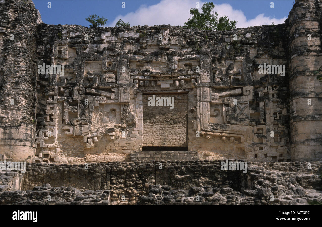 Temple of Itzamna the god of the creation Hormiguero Campeche Mexico ...