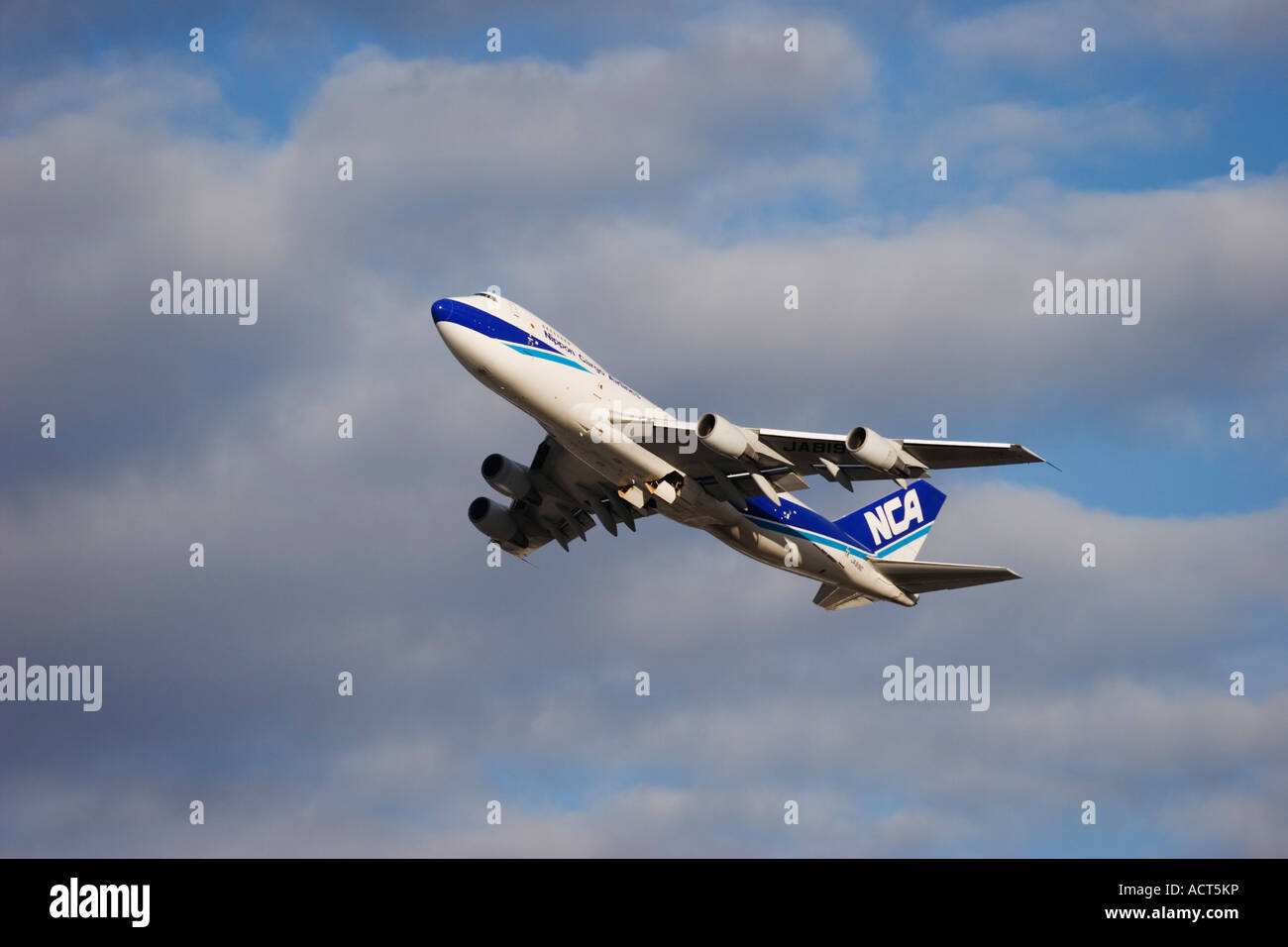 Nippon Cargo Airlines NCA cargo freighter 747 taking off at San ...